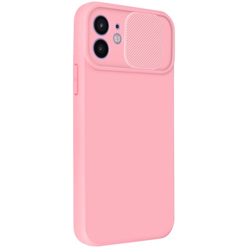 Case for iPhone 12 Flexible Silicone Sliding Camera Cover Pink | eBay