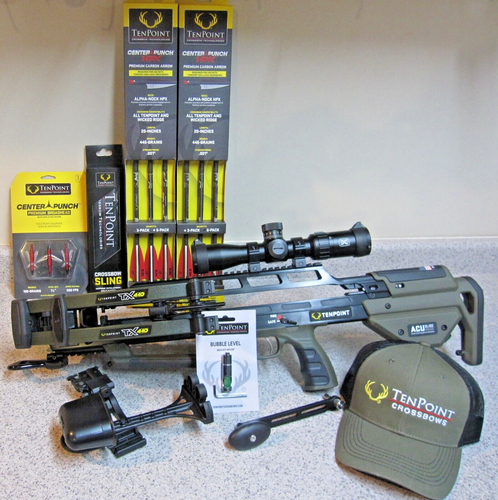 TenPoint TX 440 Crossbow Package, ACUslide MAXX and EVO-X Elite Scope ...