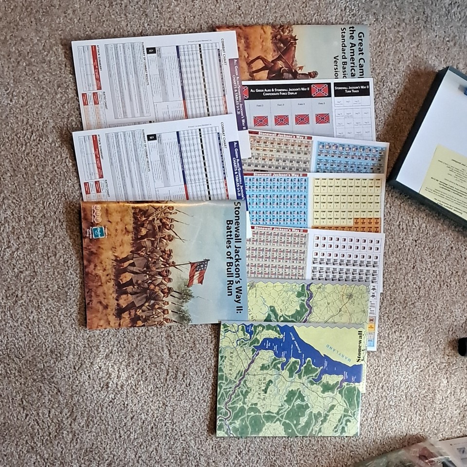 Multi-Man Publishing Stonewall Jackson's Way II Complete War Board Game ...