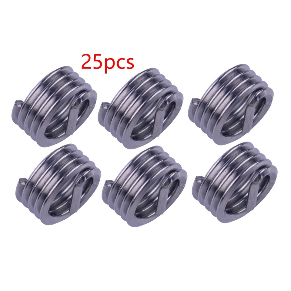 25Pc M10x1 Universal Stainless Steel Helicoil Thread Insert Repair Set ...