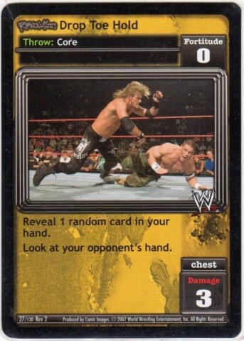 WWE: Drop Toe Hold [Played] card type Throws Raw Deal Wrestling WWF | eBay