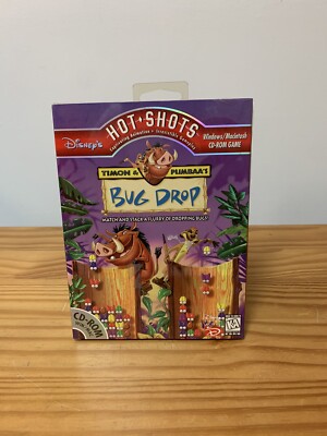 Disney's Hot Shots: Timon & Pumbaa's Bug Drop (Windows/Mac, 1996) New ...