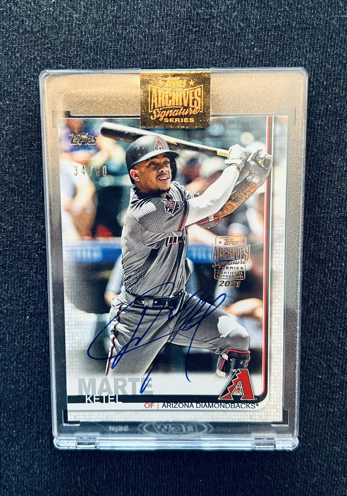 Ketel Marte Auto 2019 Topps Archie /80 #365 Arizona Diamondbacks Dbacks ...
