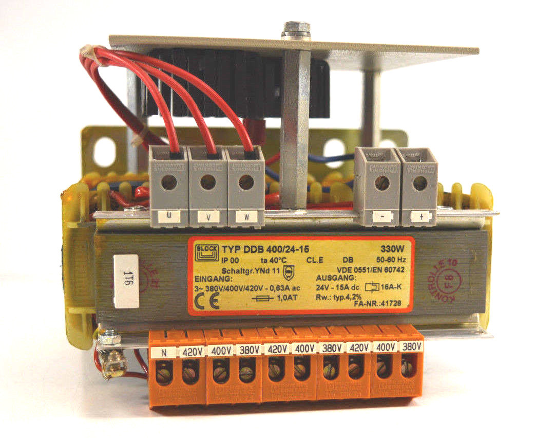 Trafo Transformator Block DDB 400/24-15 A 380V / 400V / 420V -0,63A | eBay
