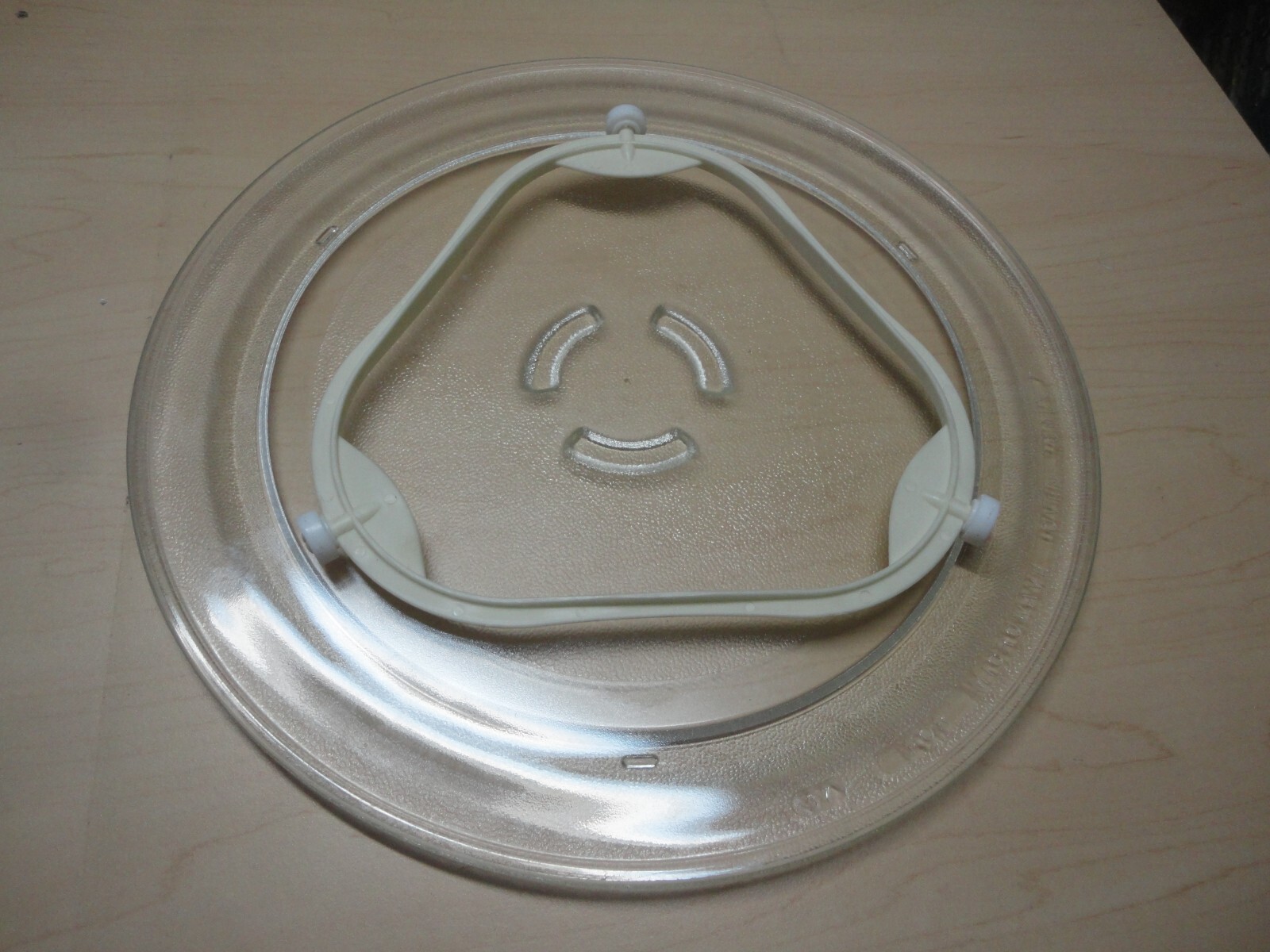 KITCHENAID M/W GLASS TRAY WITH SUPPORT RING USED IN MODEL KHMS1850SSS-1 ...