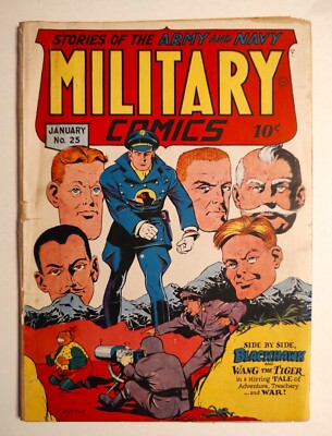 1944 Comics Magazine - MILITARY COMICS - Jan # 25 - Germans Hitler ...