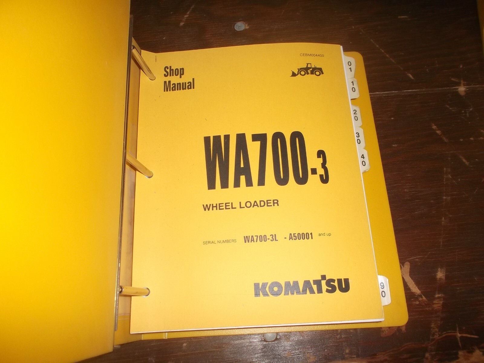 Komatsu WA700-3 WA700-3L Wheel Loader Tractor Shop Service Repair ...