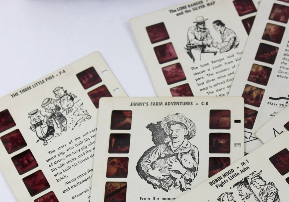 Tru-Vue Stereoscope Viewer Kit Carson Lone Ranger Buck Rogers Slides ...