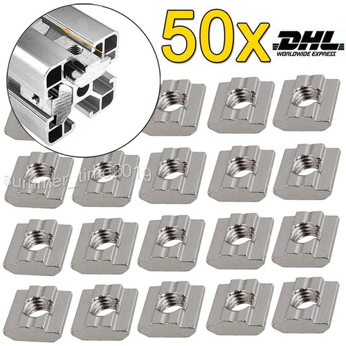 50x Nutensteine Gewinde M6/ M8 Nut 8 Gleitmuttern für EU3030 Aluprofile ...