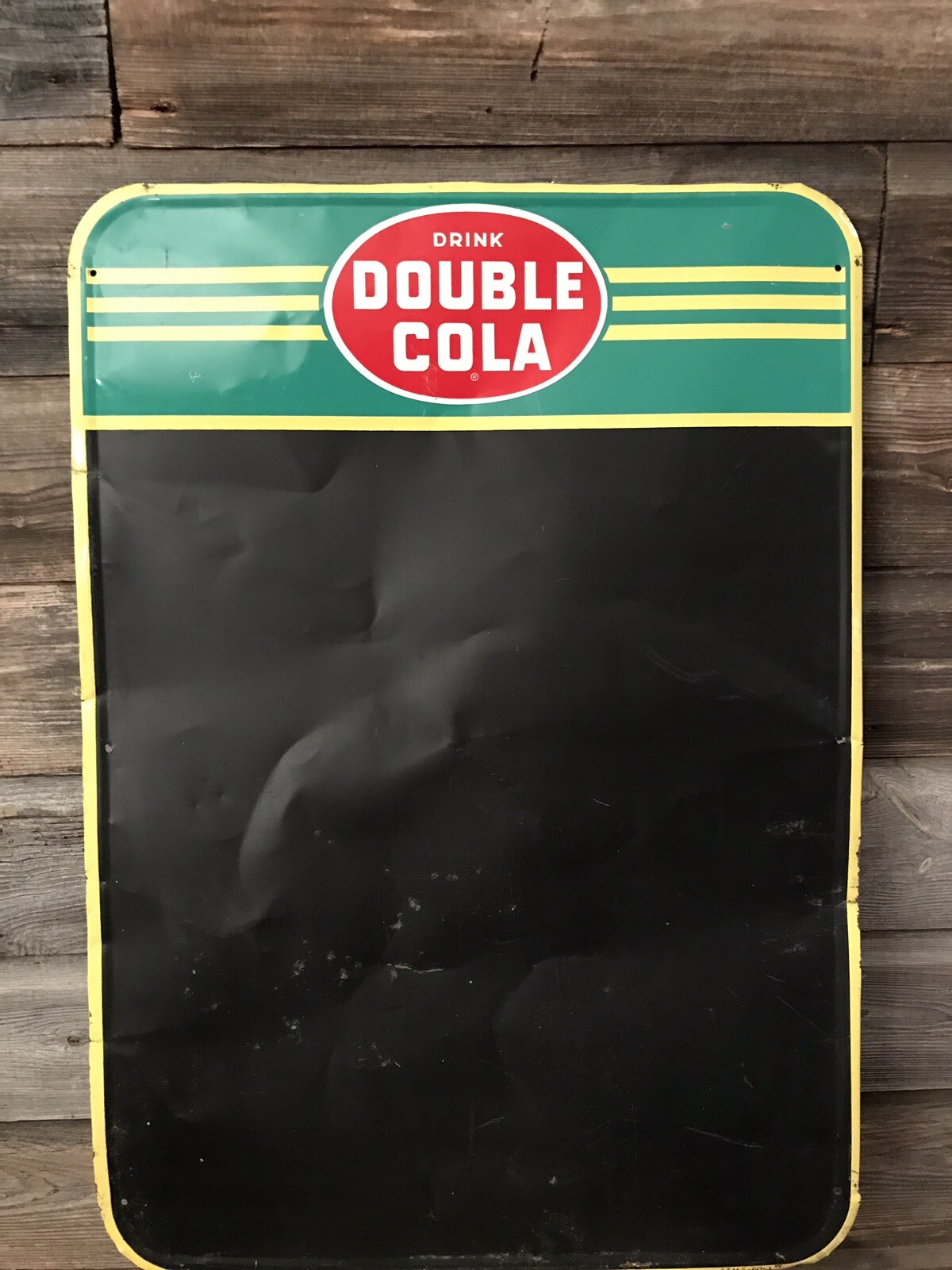 Vintage Double Cola Chalkboard Advertising Sign | eBay