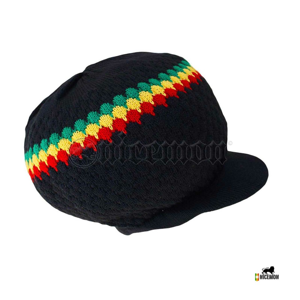 Rasta Rastafari Hat Cap Rastacap Reggae Jamaica Headwear Dreadlocks ...