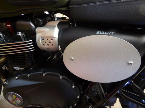 ALLOY OVAL CLASSIC Number Board Plate TRIUMPH STREET SCRAMBLER 900 Flat ...