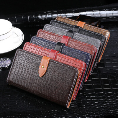 Premium Flip Case Crocodile Leather Stand Wallet Cover Shell For Doro ...