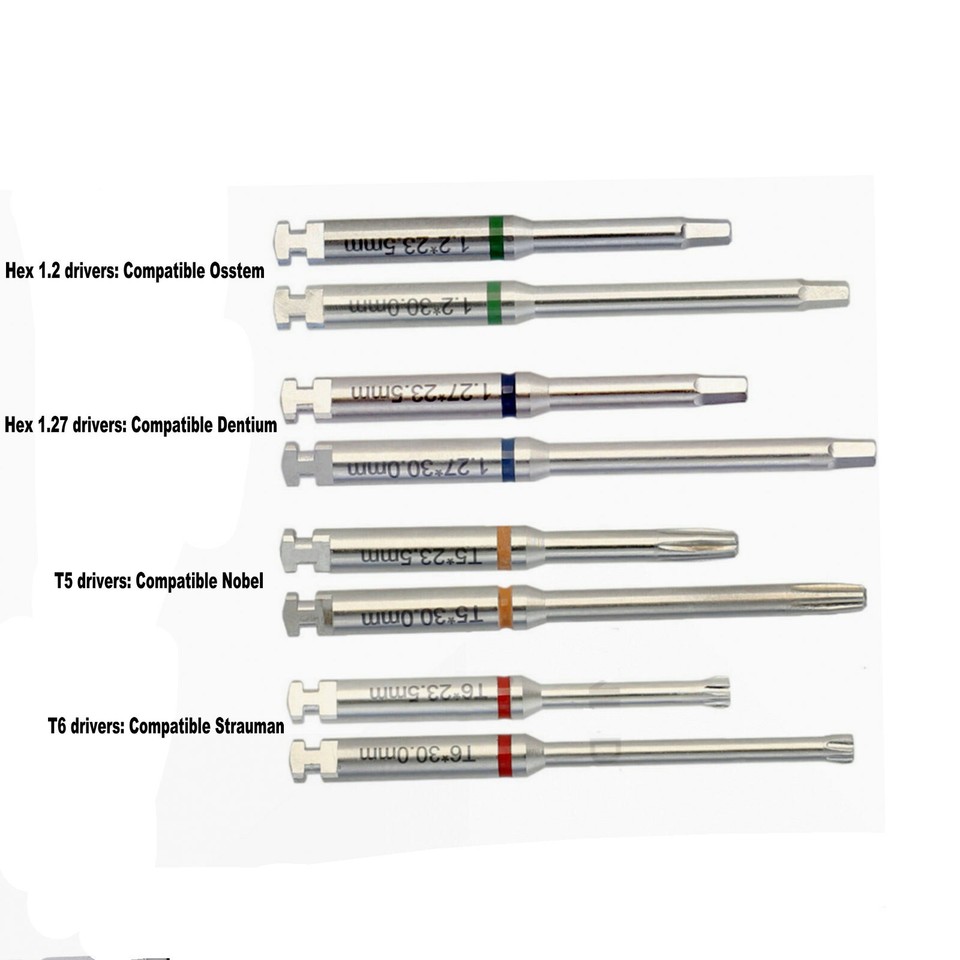 Implant Driver for 3i Megagen Hex 1.2mm Screwdriver Manual Torque ...
