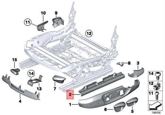 For BMW Genuine Seat Adjuster Left 52107118489 | eBay