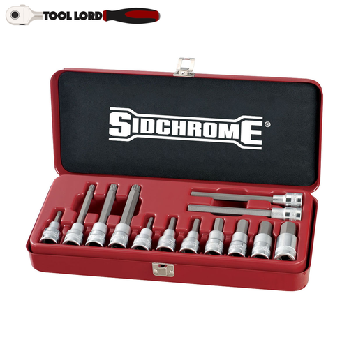 Sidchrome 13 Piece 1/2" Drive Metric Hex Allen key & Spline Socket Set SCMT14275 | eBay Australia