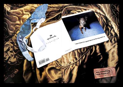 2000 Hallmark Fresh Ink Cards Dog Sex Bed Humor Vintage PRINT AD | eBay
