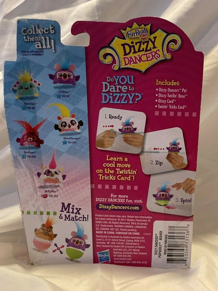 New Dizzy Dancers FurReal Friends PiaPaddle Beaver Rock n Swirl ...