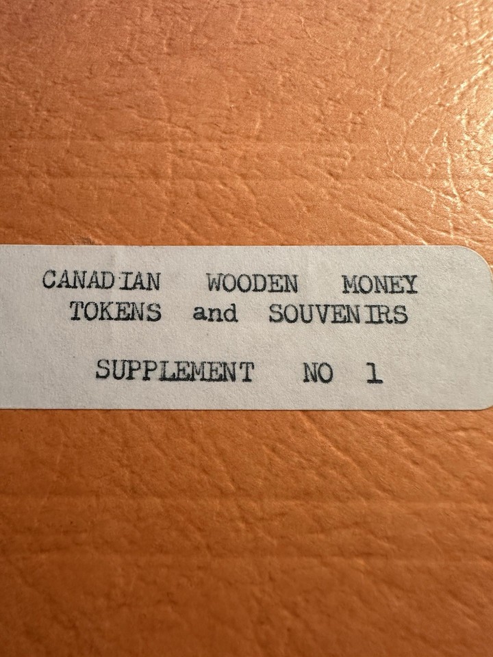 Cataloges / Booklet Canadian Wooden Money, Tokens, Souvenirs | eBay