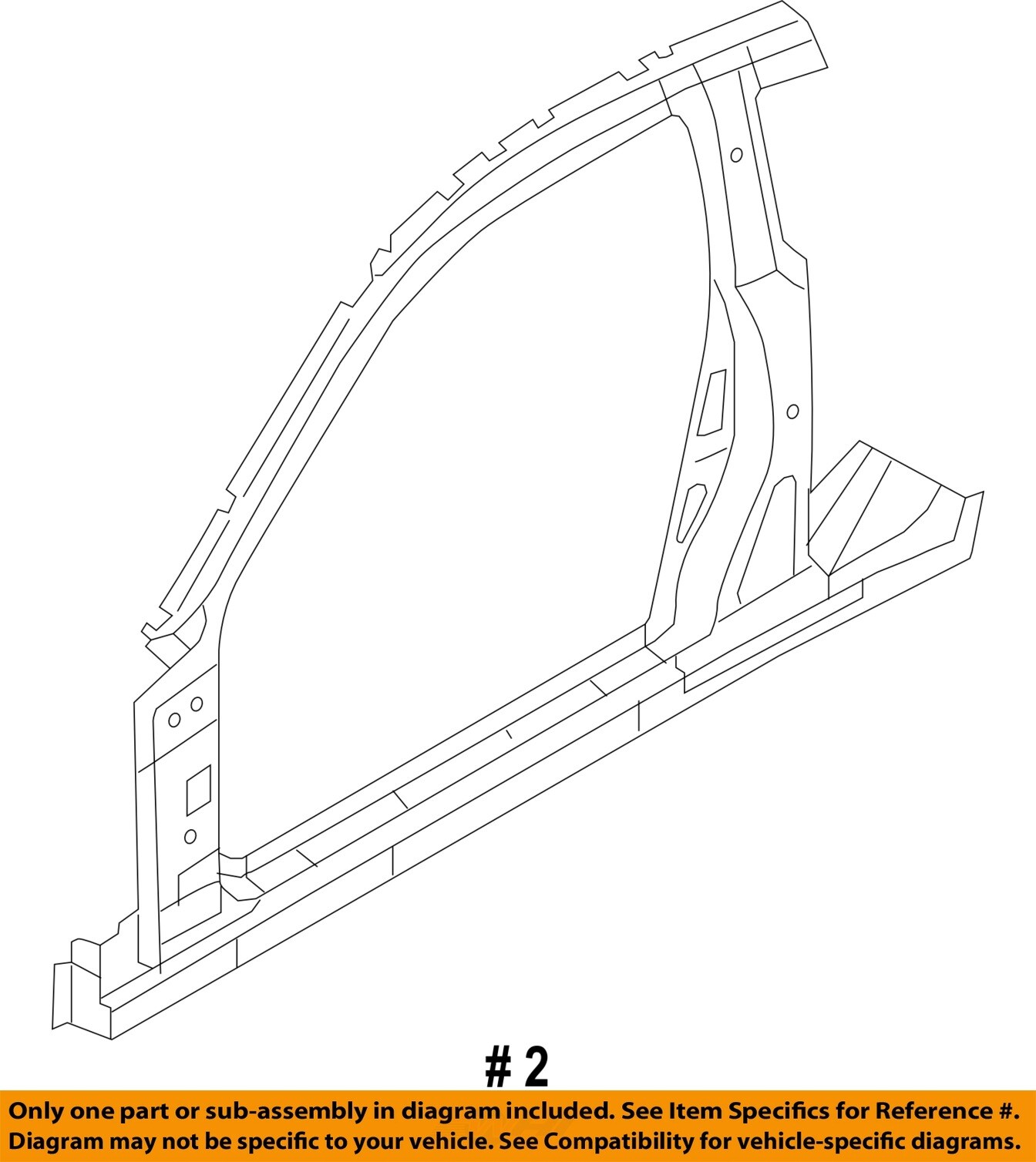 711402M000 Hyundai Reinf Assyside Otr Rh Genuine OEM Part for sale ...