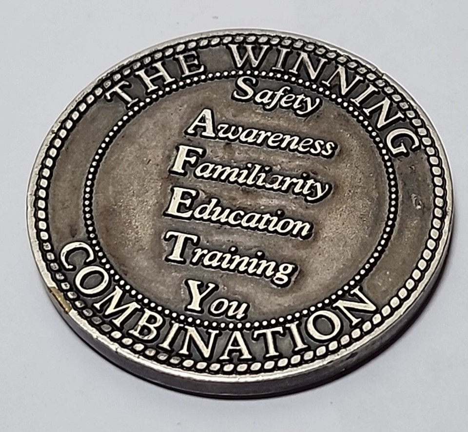 Safety First Licking County Makes Dollars And Sense Token Medal 43MM ...
