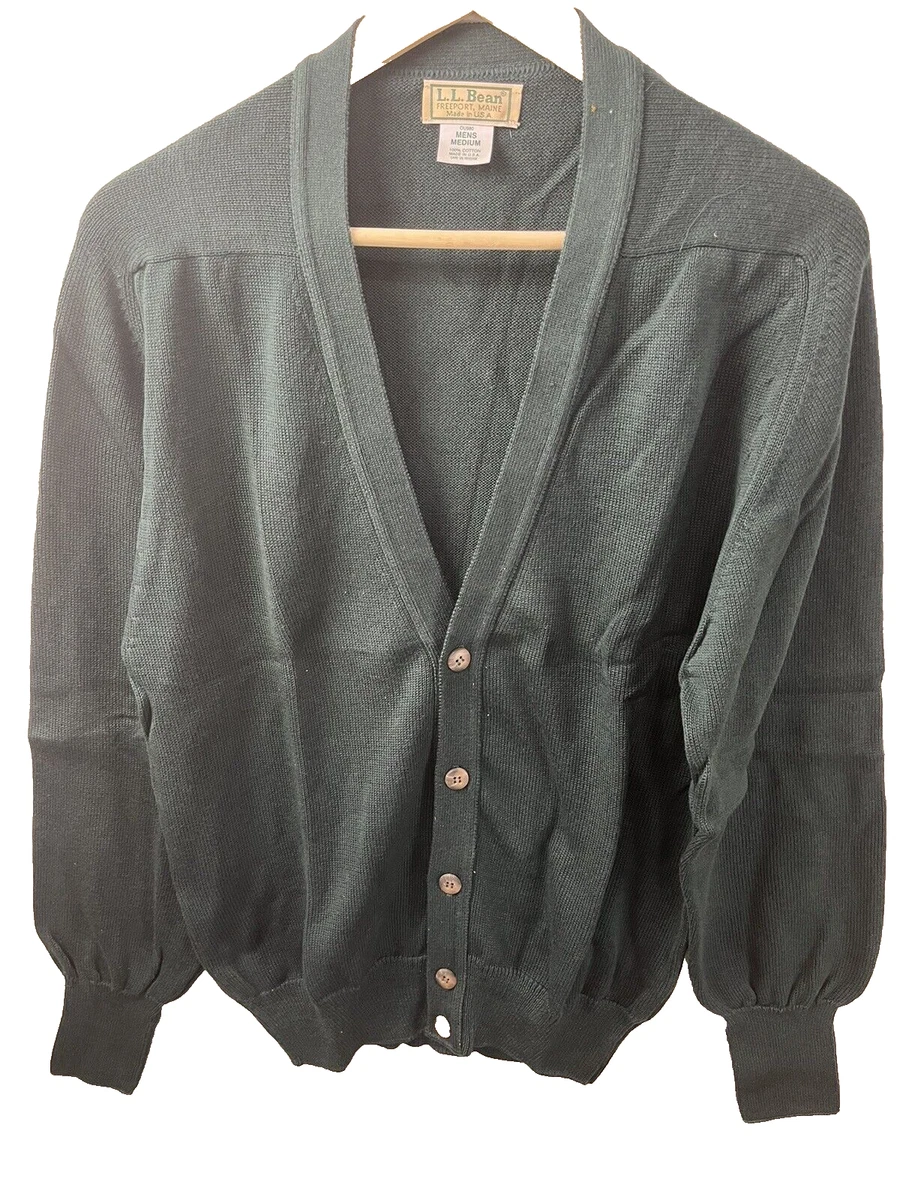 cheap shop online wholesale L.L. Bean Green V-neck Sweater Medium