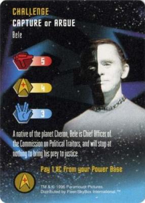 Star Trek TCG: Bele [Mint/Near Mint] STTCG Base Set Fleer Trading Card ...