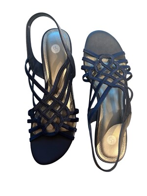 Reva Size 9 Strappy Navy Blue Sandals, Brand new & in original box | eBay