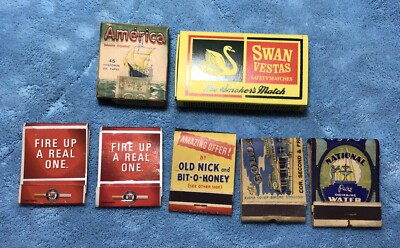 Lot Of Seven (7) Rare, Vintage Matches, Matchbooks | eBay