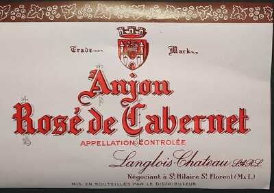 Etiquettes vin FRANCE ANJOU ROSE DE CABERNET Langlois Chateau SARL wine ...