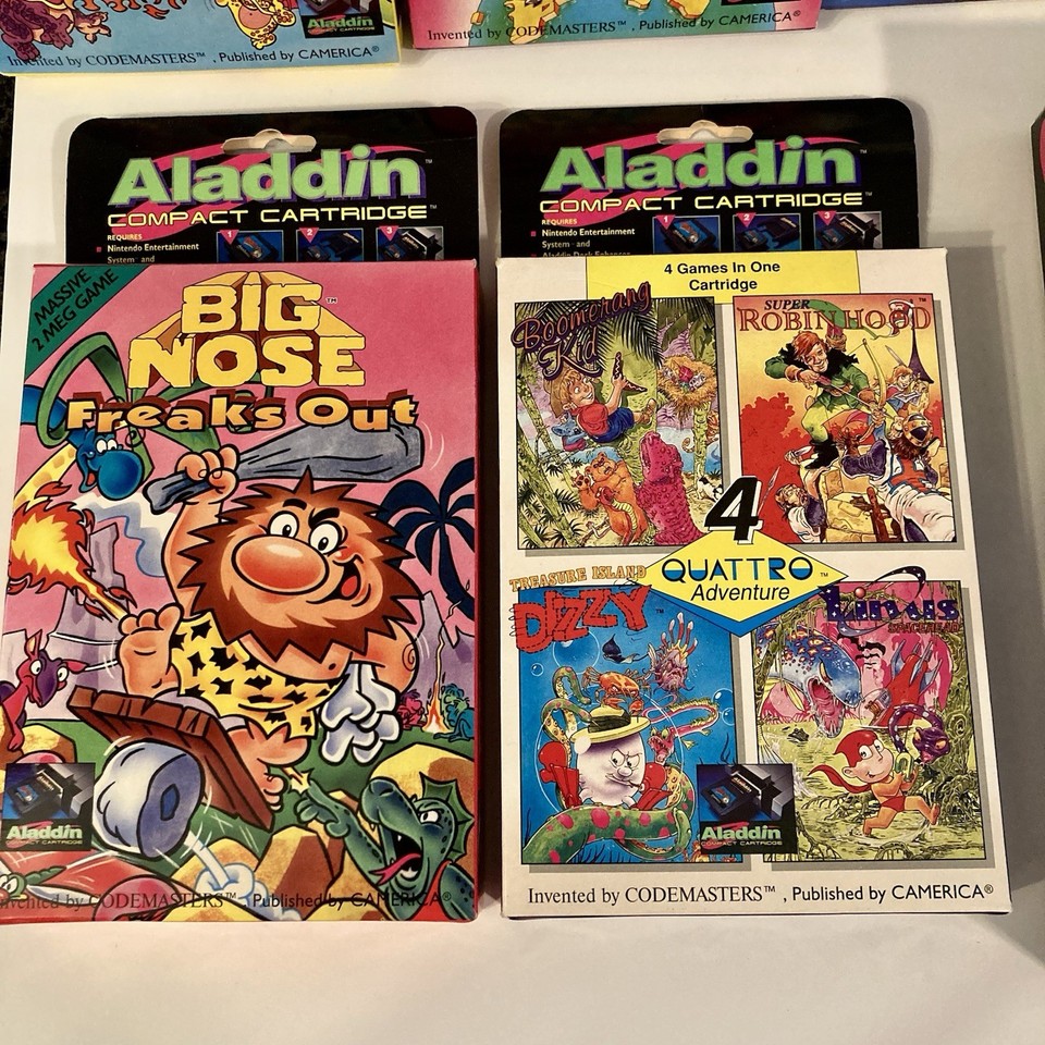 Complete Aladdin Deck Enhancer Collection for NES; 7 Games, All CIB | eBay
