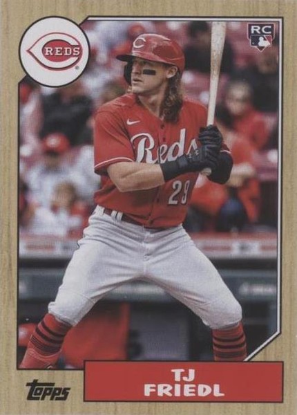 2022 Topps Archives - 1987 Topps Design #221 T.J. Friedl (RC) for sale ...
