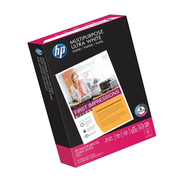 HP Printer Paper Multipurpose20 11x17 Paper Ledger Size 20lb Paper HP Printer Paper Multipurpose20 11x17 Paper Ledger Size 20lb Paper