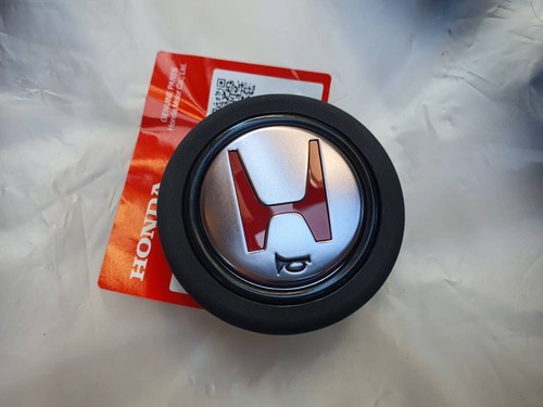 Red / Silver JDM Horn Button For Momo Steering Wheel Honda Acura NSX ...