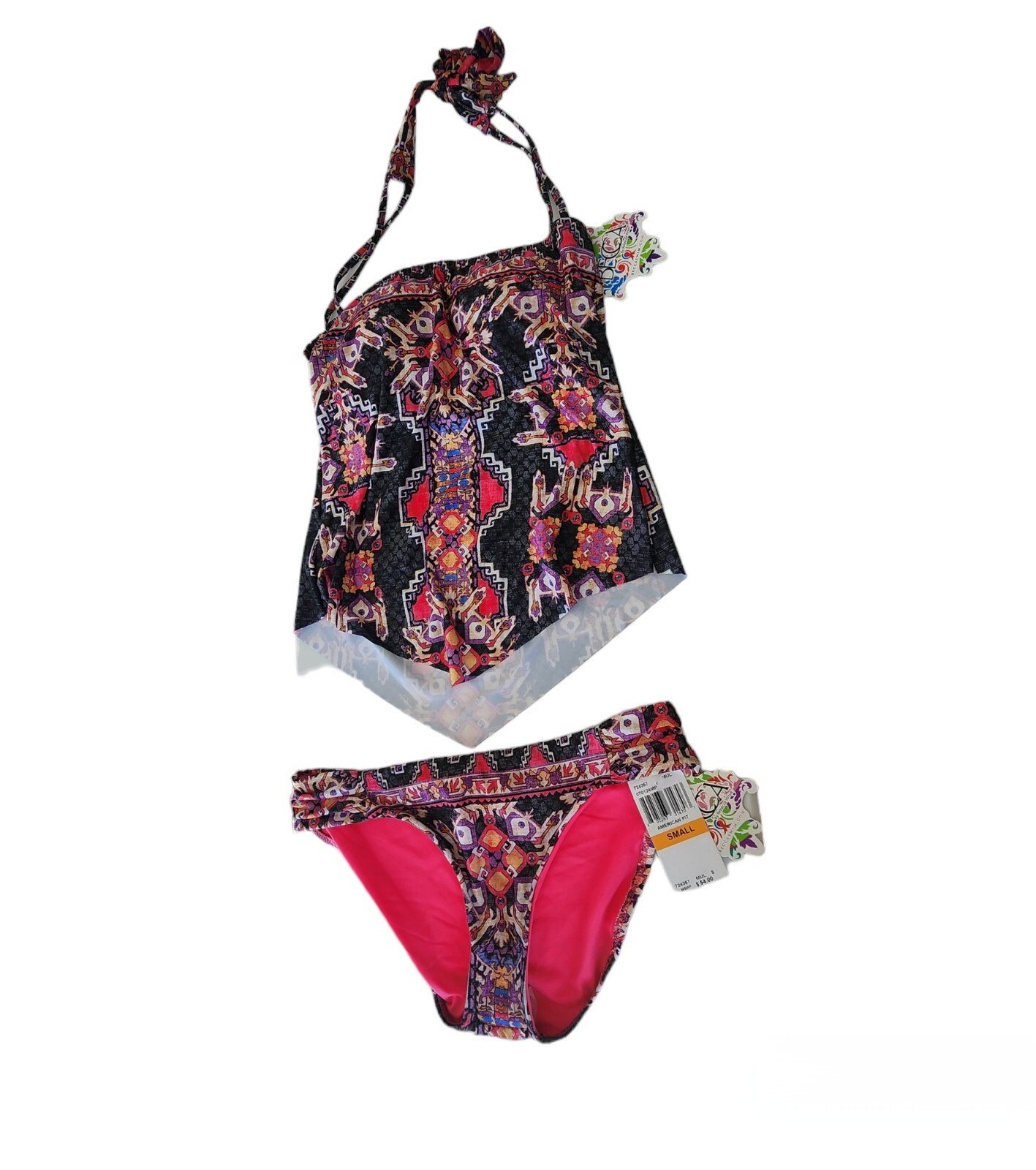 Becca By Rebecca Virtue 2 Piece Tankini Set Cozumel Handkerchief ...