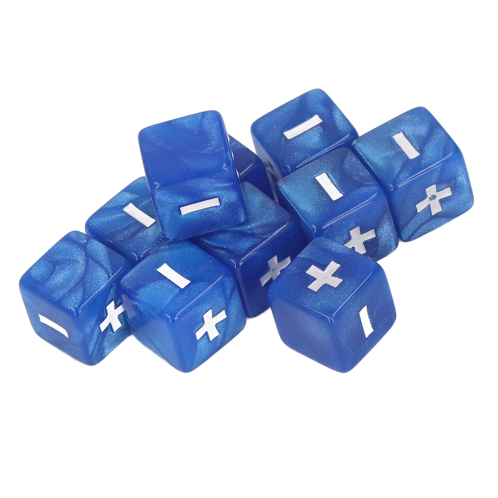20pcs Plus Minus Sign Dice Set 16mm Math Operation Calculation Dices ...