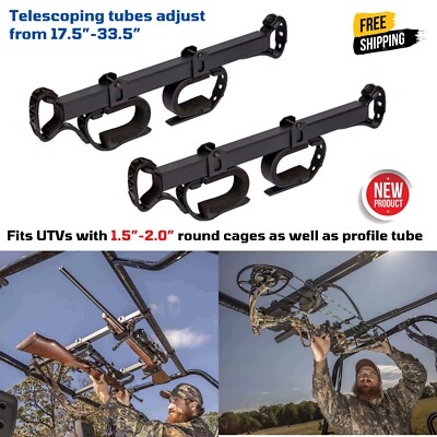 UTV In-Cab Overhead Gun/Bow Rack Secure Hunting Rifle Shotgun Polaris ...