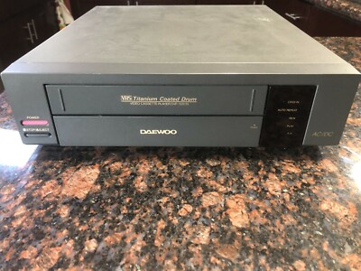 Daewoo VCR Titanium Coated Drum Video Cassette Player VHS Recorder DVP ...