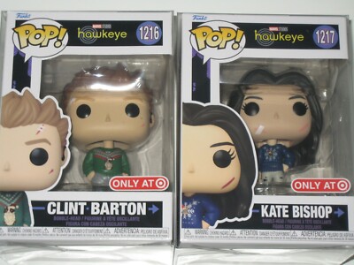 2 - MARVEL FUNKO POP! : HAWKEYE - #1216 CLINT BARTON / #1217 KATE ...
