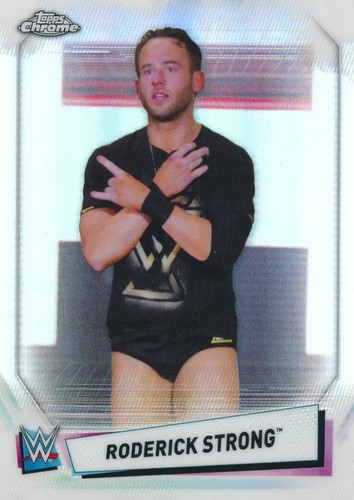 #93 RODERICK STRONG 2021 Topps Chrome WWE REFRACTOR | eBay