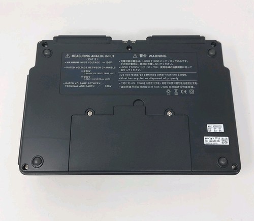 Hioki LR8400-20 Memory HiLogger Data Logger w/ (2) LR8500 Voltage Temp ...