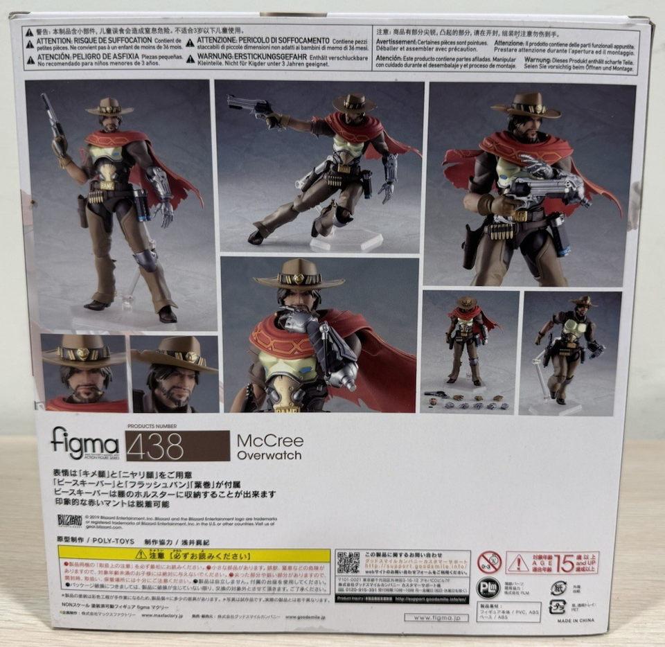 MAX FACTORY GOOD SMILE BLIZZARD Figma #438 Overwatch McCree AUTHENTIC ...