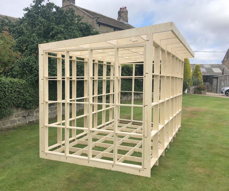 Garden Office Shed Studio Pod Frame - DIY Self Build Kit - 4.2m x 2.2m ...