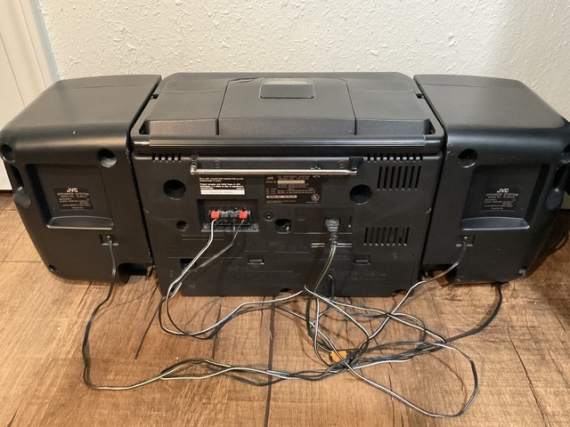 JVC PC-X105 CD Portable System Player FM AM Dual Cassette Boombox for ...