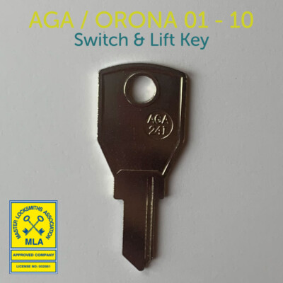 AGA / ORONA 01 - 10 Switch / Lift Key | eBay UK