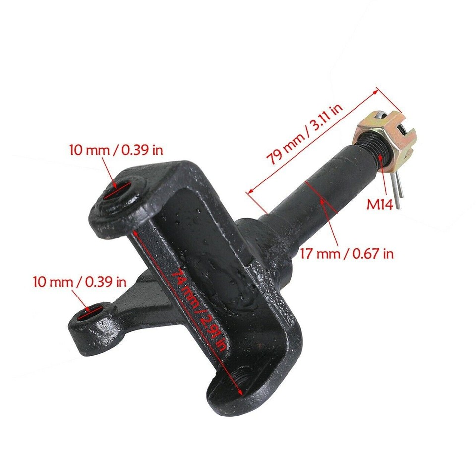 Drum Brake Hub Spindle Knuckle Axle Stub Tie Rod Ball End For ATV Dirt ...