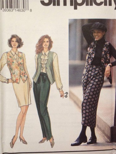 Simplicity Sewing Pattern 8669 Misses Ladies Wrap Skirt Pants Vest Size ...