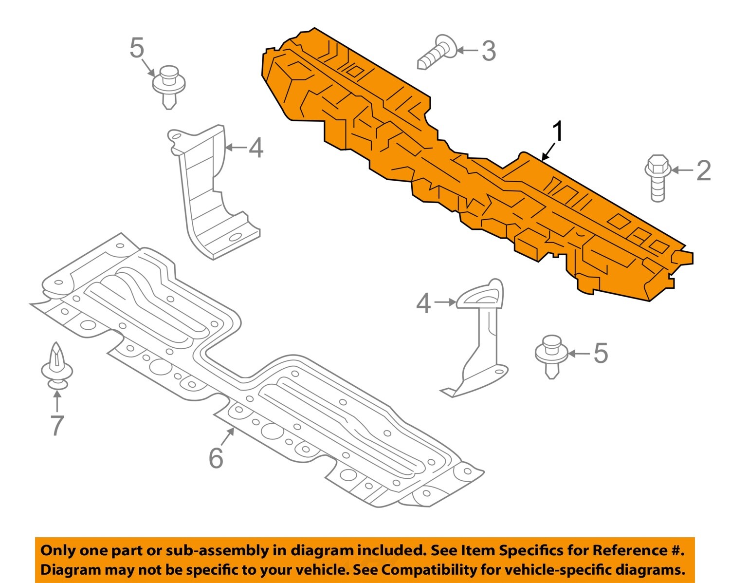 6400F190 Mitsubishi OEM Genuine Cover Headlamp SUPT Panel for sale ...