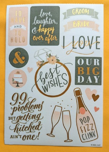 Themed Sticker Single Sheet / Wedding | eBay