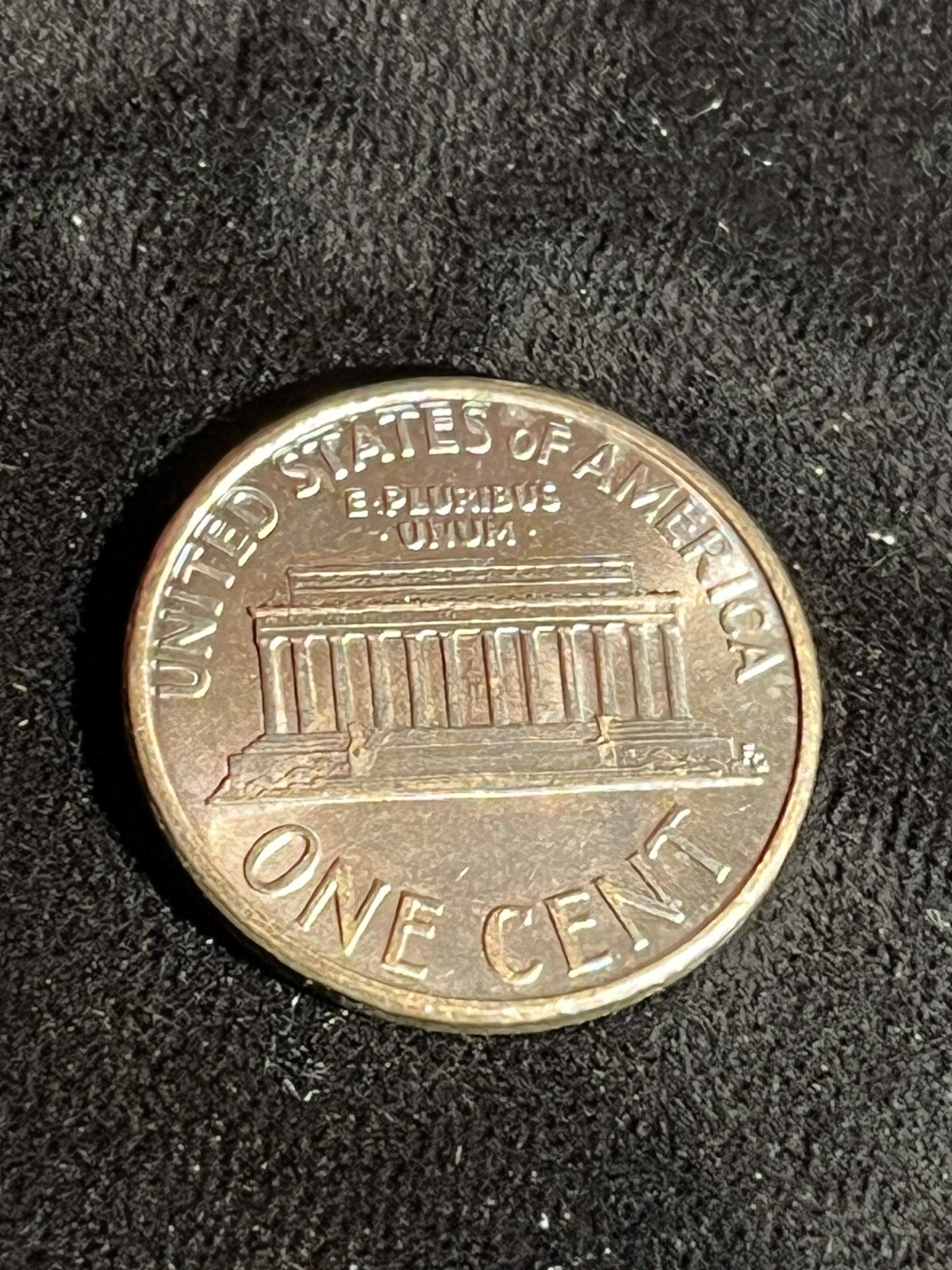 1990 Lincoln Penny No Mint Mark Indented C Reverse Lavender Toning | eBay